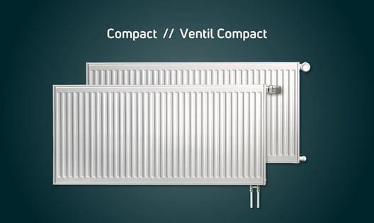 2 horizontal panel radiators compared Compact vs Ventil Compact