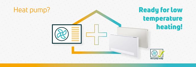 Heat pump with radiators